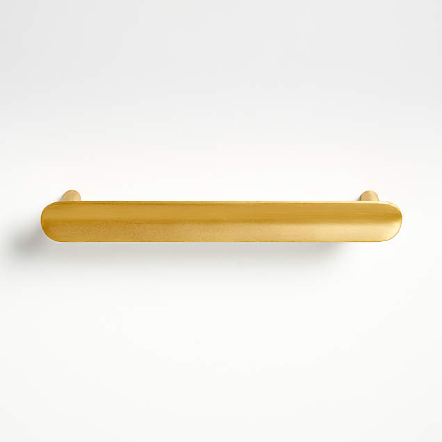 Triangle 4" Brass Bar Pull + Reviews | Crate & Barrel Canada