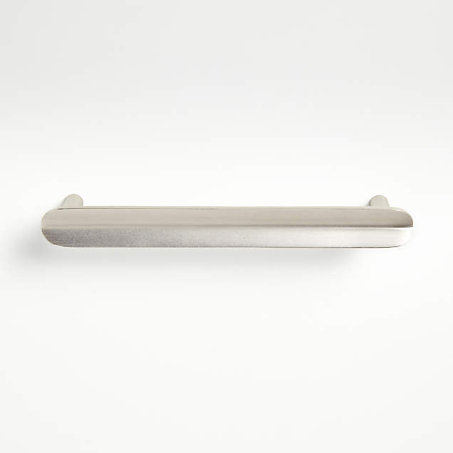 Triangle 4" Brushed Nickel Bar Pull + Reviews | Crate & Barrel