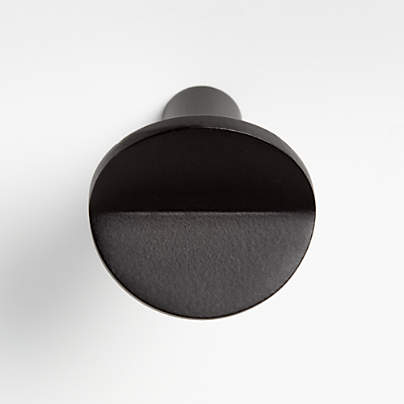 Oval Matte Black Knob + Reviews | Crate & Barrel Canada