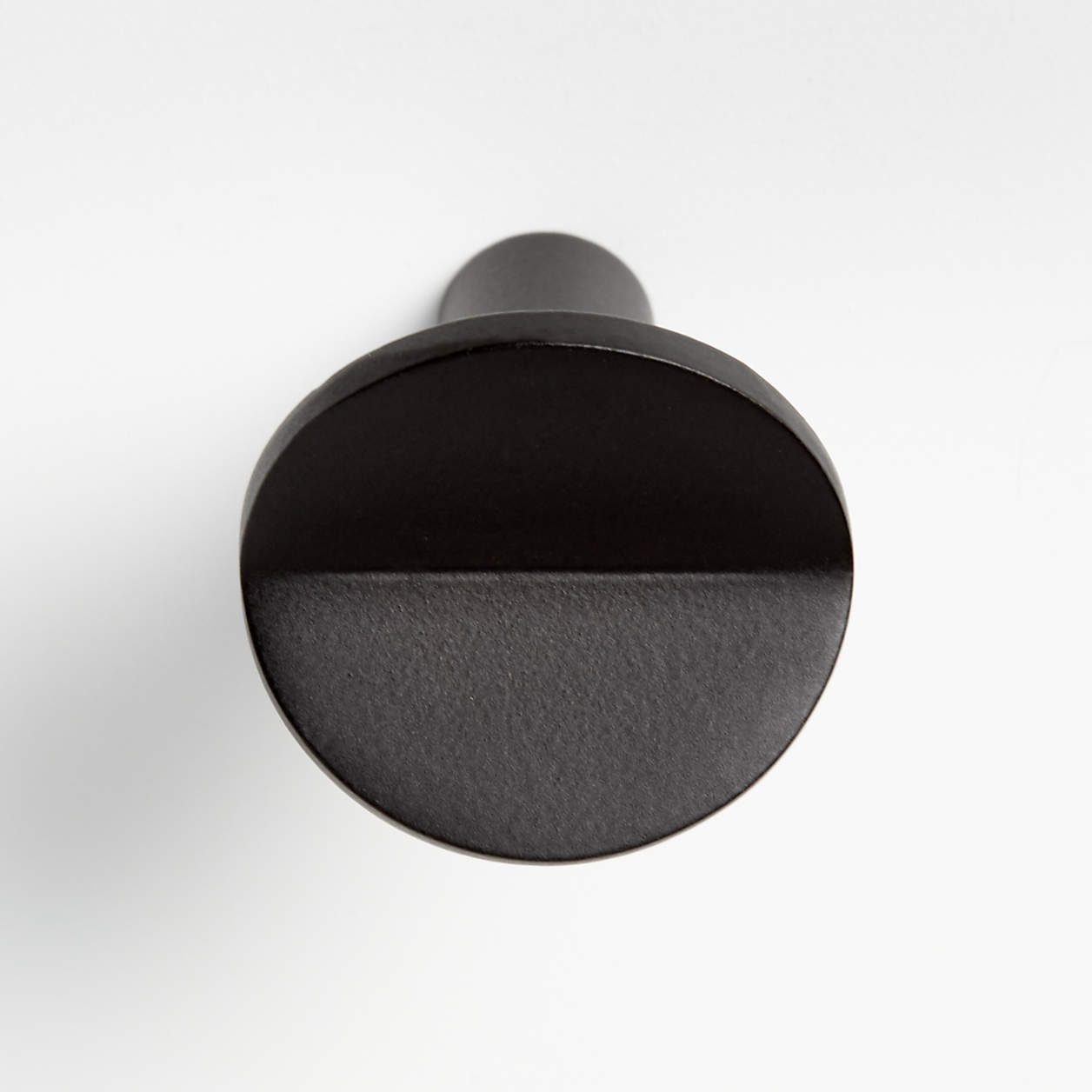 Fold Matte Black Knob + Reviews | Crate & Barrel