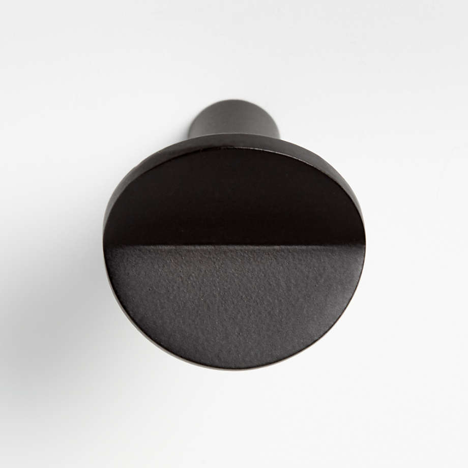Fold Matte Black Knob + Reviews | Crate & Barrel Canada