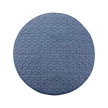 Fold and Go Navy Portable Baby Mat Tummy Time Toy | Crate & Kids