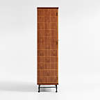 Foliate Walnut Wood Storage Cabinet by Jake Arnold | Crate & Barrel