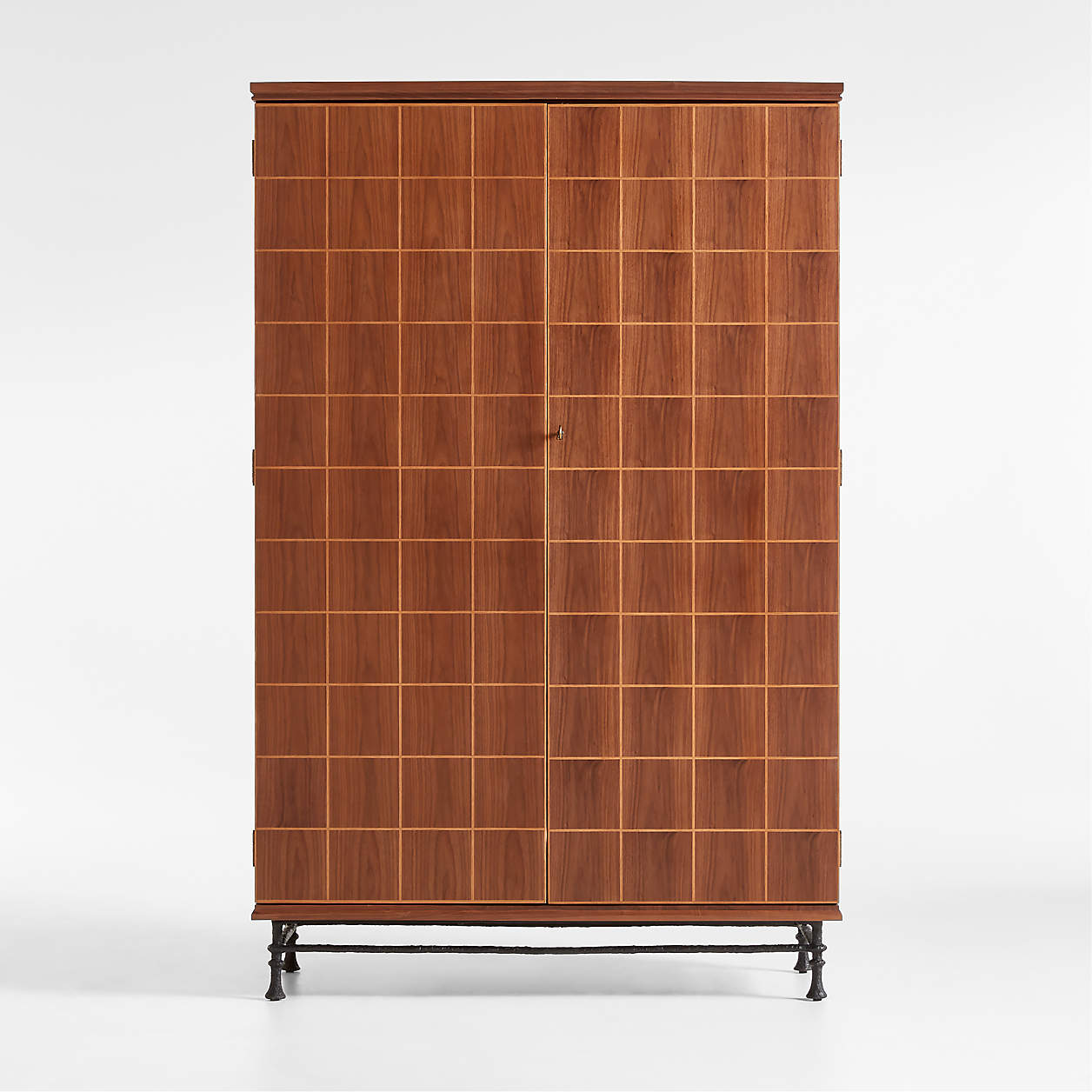 Foliate Walnut Wood Storage Cabinet by Jake Arnold | Crate & Barrel Canada