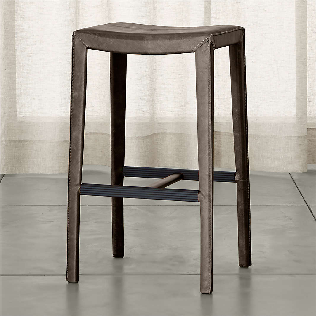 Leather Bar Stools | Crate & Barrel