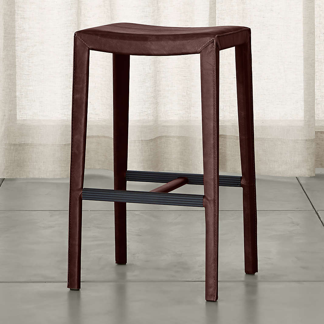 Leather Bar Stools | Crate & Barrel