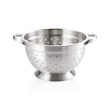 Footed Stainless Steel Colander + Reviews | Crate & Barrel