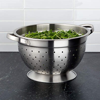 KitchenAid 5-Qt. No-Slip Stainless Steel Colander + Reviews | Crate ...