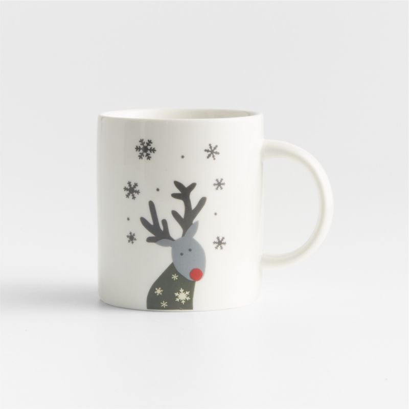 Forest Friends Mini Christmas Reindeer Mug + Reviews | Crate & Barrel