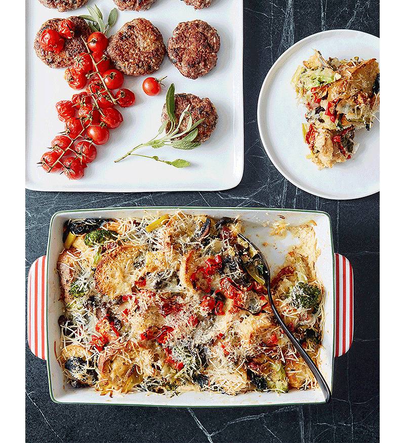 Kale and Mushroom Strata Recipe | Crate & Barrel Canada