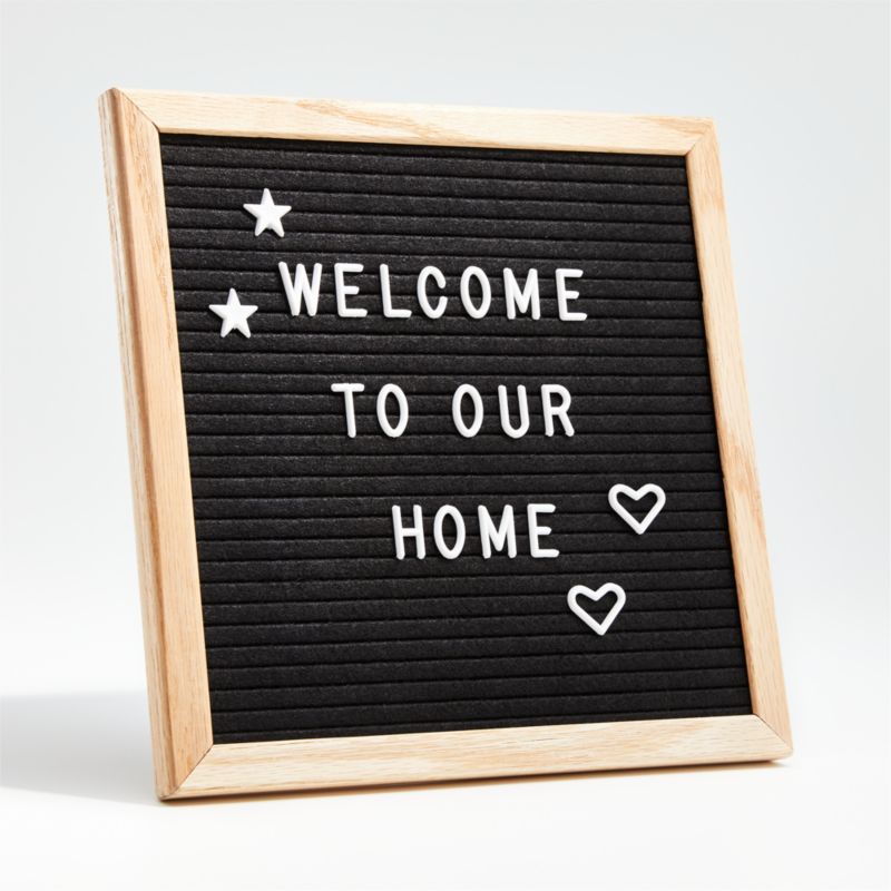 Framed Felt Letter Board | Crate & Barrel