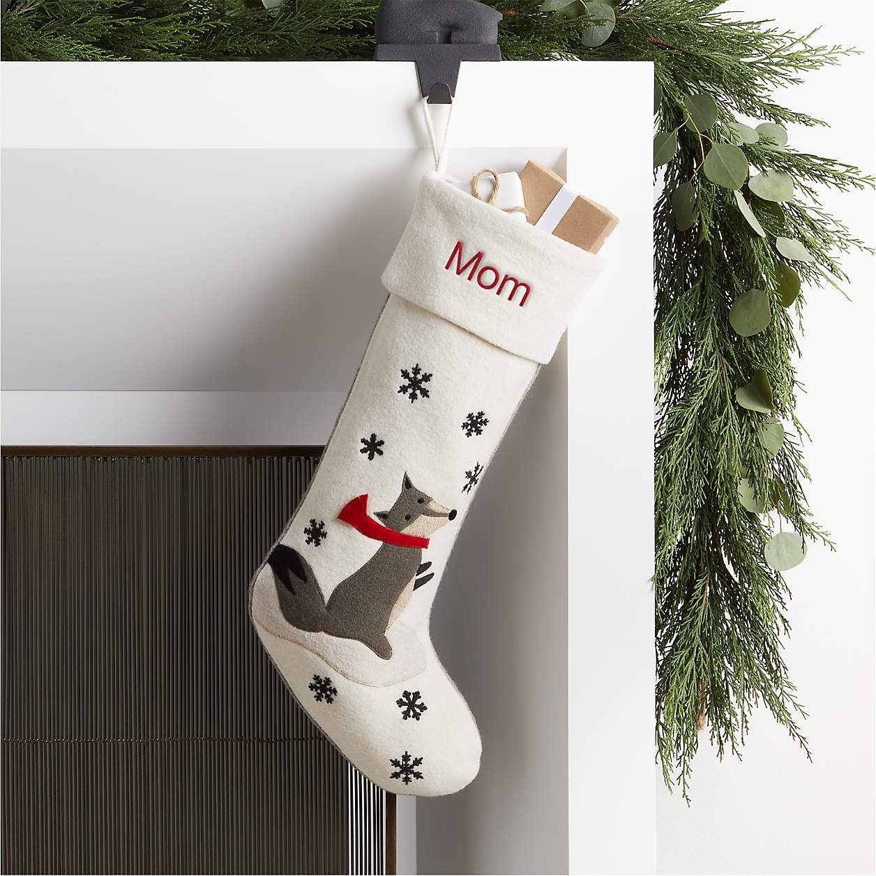 Francis Fox Christmas Stocking | Crate & Barrel