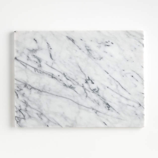 French Kitchen White Marble Pastry Slab + Reviews | Crate & Barrel