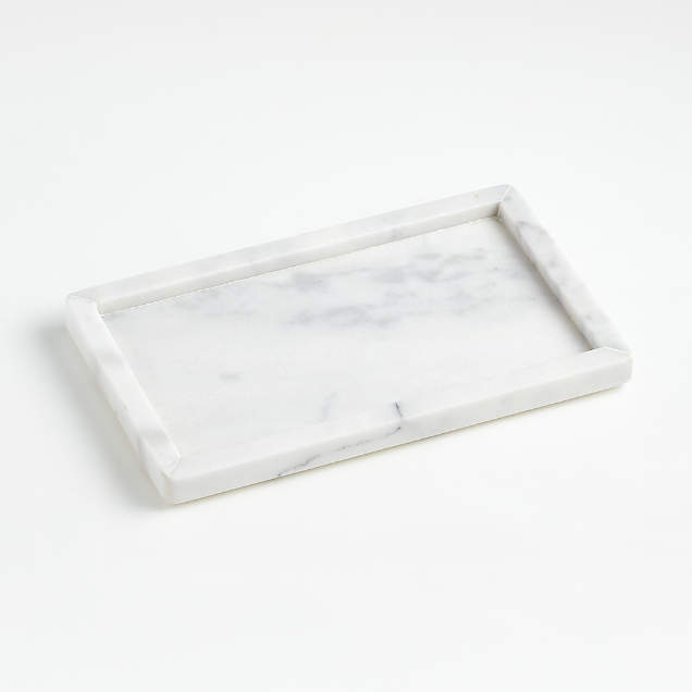 French Kitchen White Marble Platter Cheese Board Platter + Reviews ...
