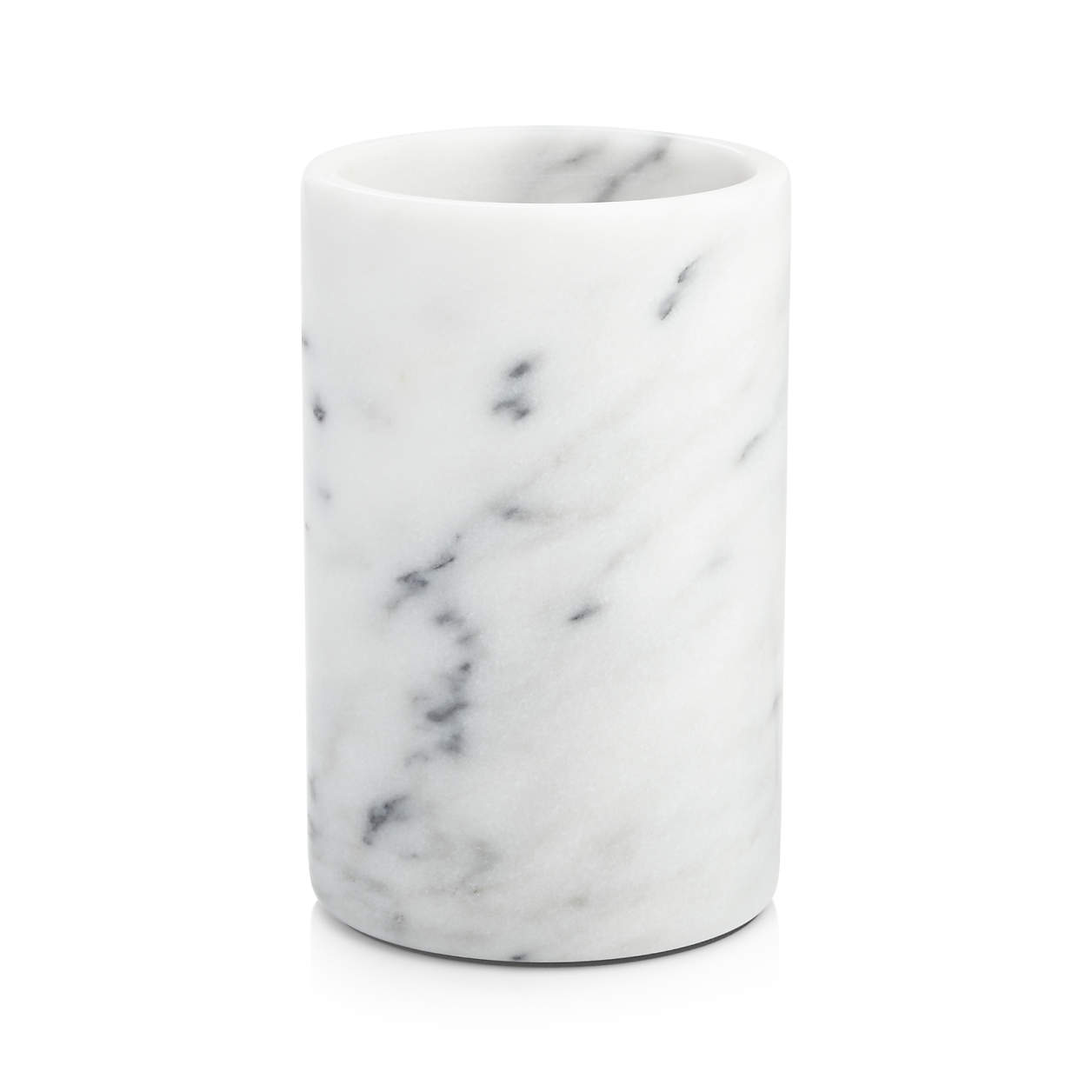 French Kitchen White Marble Salt-Pepper Shaker + Reviews | Crate ...