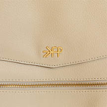 Freshly Picked Classic Beige Vegan Leather Diaper Backpack & Crossbody ...