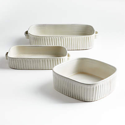 Carmel Ceramic Bakers, Set of 2 by Gaby Dalkin + Reviews | Crate & Barrel