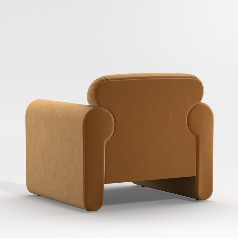 Gala Reverse Roll Arm Chair | Crate & Barrel