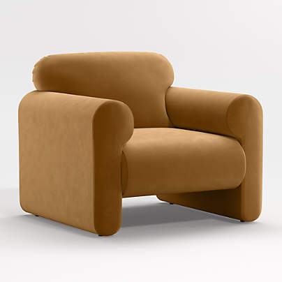 Gala Reverse Roll Arm Apartment Sofa + Reviews | Crate & Barrel