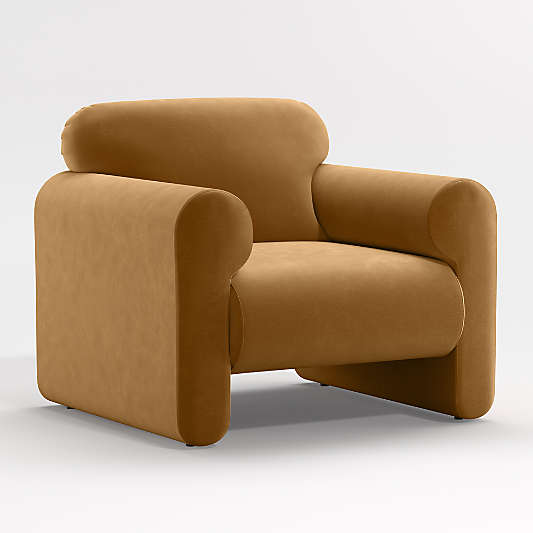 Mabel Fabric in Basil Custom Furniture | Crate & Barrel