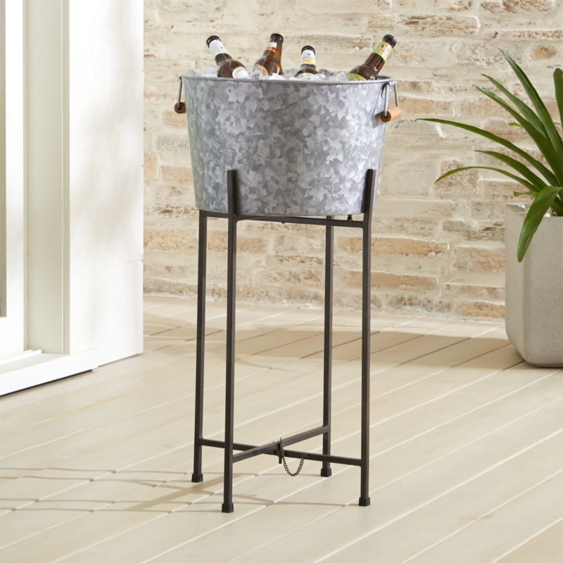 Double Walled Beverage Tub With Stand - Wall Design Ideas