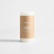 Garden Glow Lemon Leaf and Geranium Scented Indoor/Outdoor Pillar ...