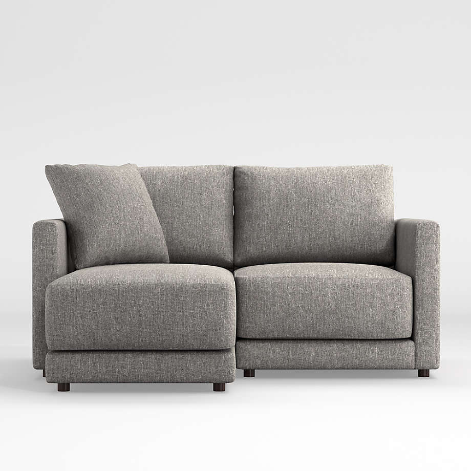 Gather Deep 2-Piece Small Space Sectional Sofa + Reviews | Crate & Barrel