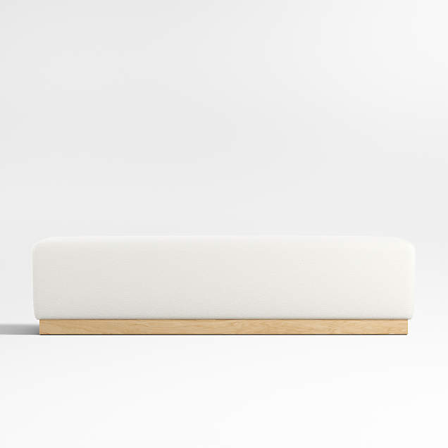 Brighton Upholstered Bench + Reviews | Crate & Barrel