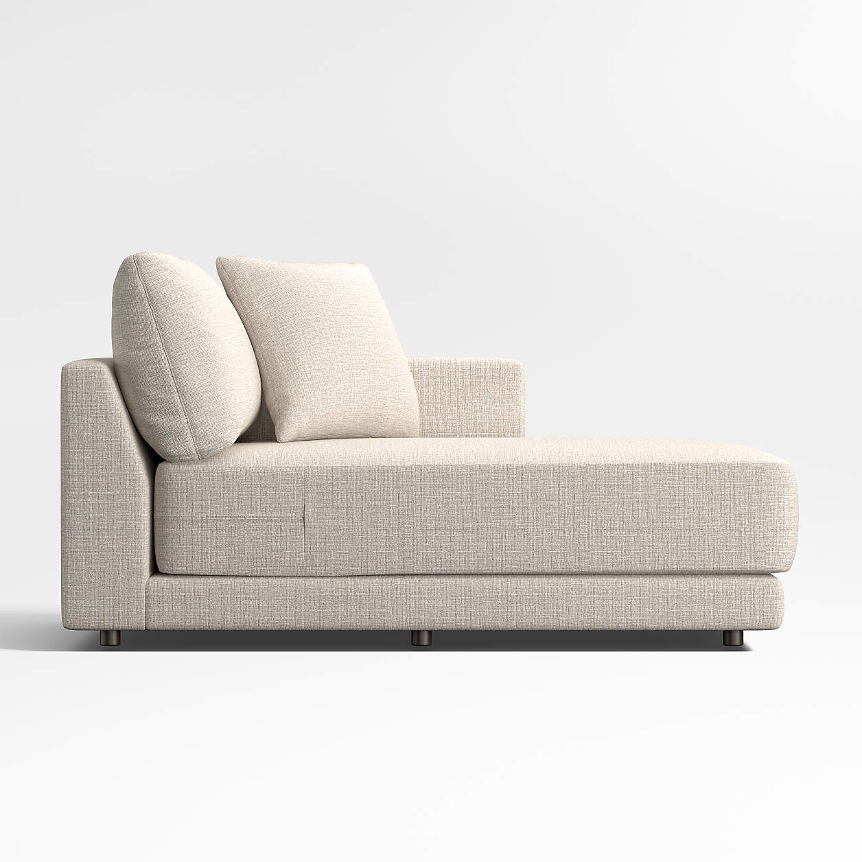 Gather Deep Right-Arm Chaise Lounge + Reviews | Crate & Barrel