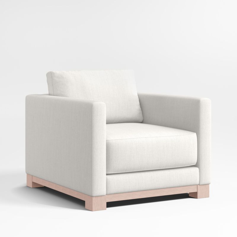 Gather Deep Wood Base Accent Chair + Reviews | Crate & Barrel Canada