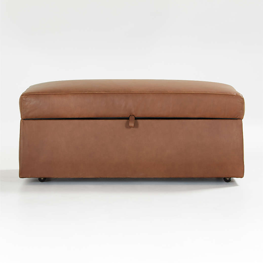 Leather Ottoman | Crate & Barrel