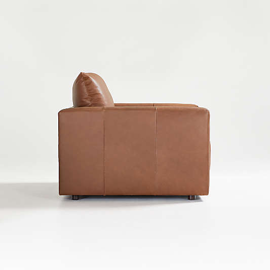 Lynx Leather in Toffee Custom Furniture | Crate & Barrel