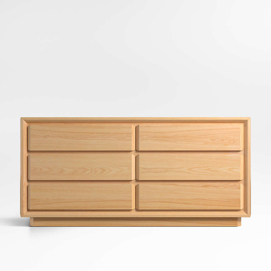 Gather Natural Oak Wood 6-Drawer Dresser + Reviews | Crate & Barrel Canada