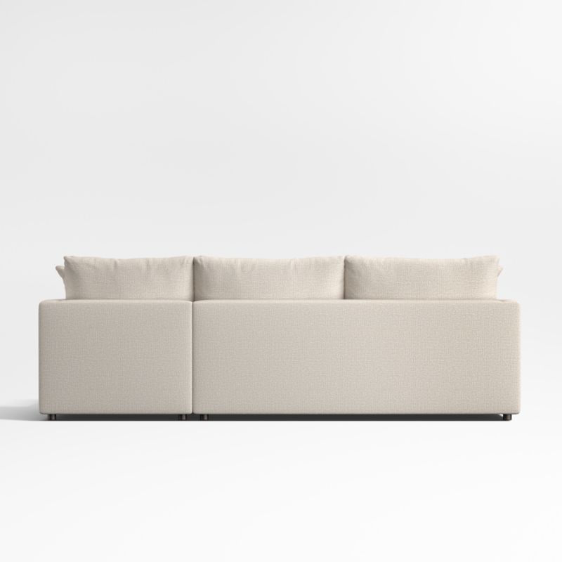 Gather 2-Piece Chaise Bench Sectional Sofa + Reviews | Crate & Barrel