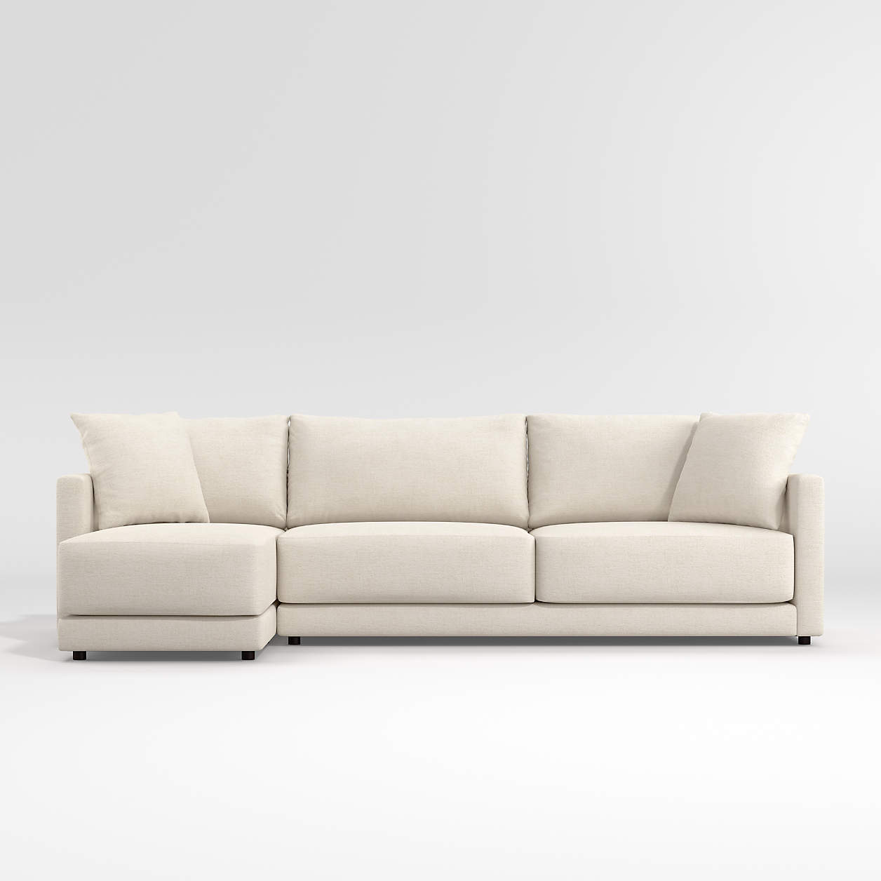 Gather Deep 2-Piece Left Arm Sectional Sofa + Reviews | Crate & Barrel