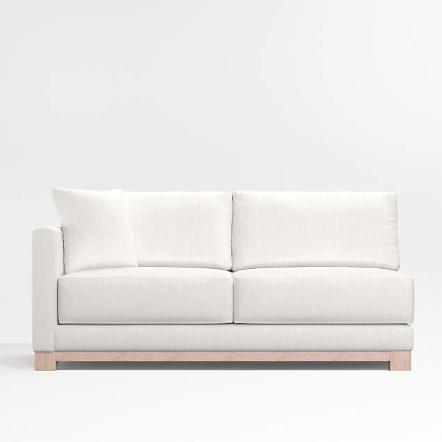 Gather Wood Base Sofa 88" + Reviews | Crate & Barrel