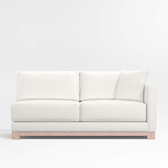 Gather Wood Base Sofa 88" + Reviews | Crate & Barrel