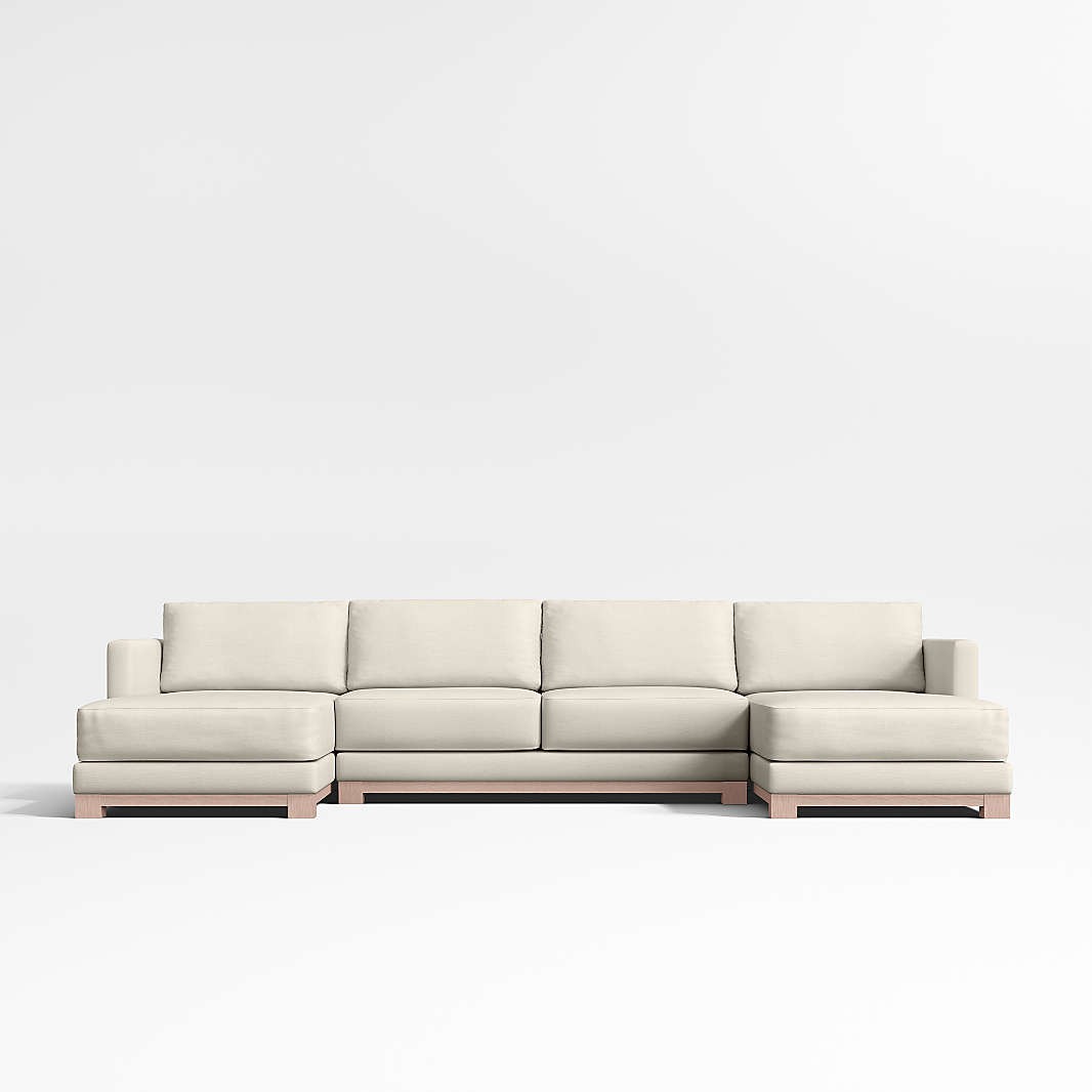 Gather Wood Base Sofa Collection | Crate & Barrel