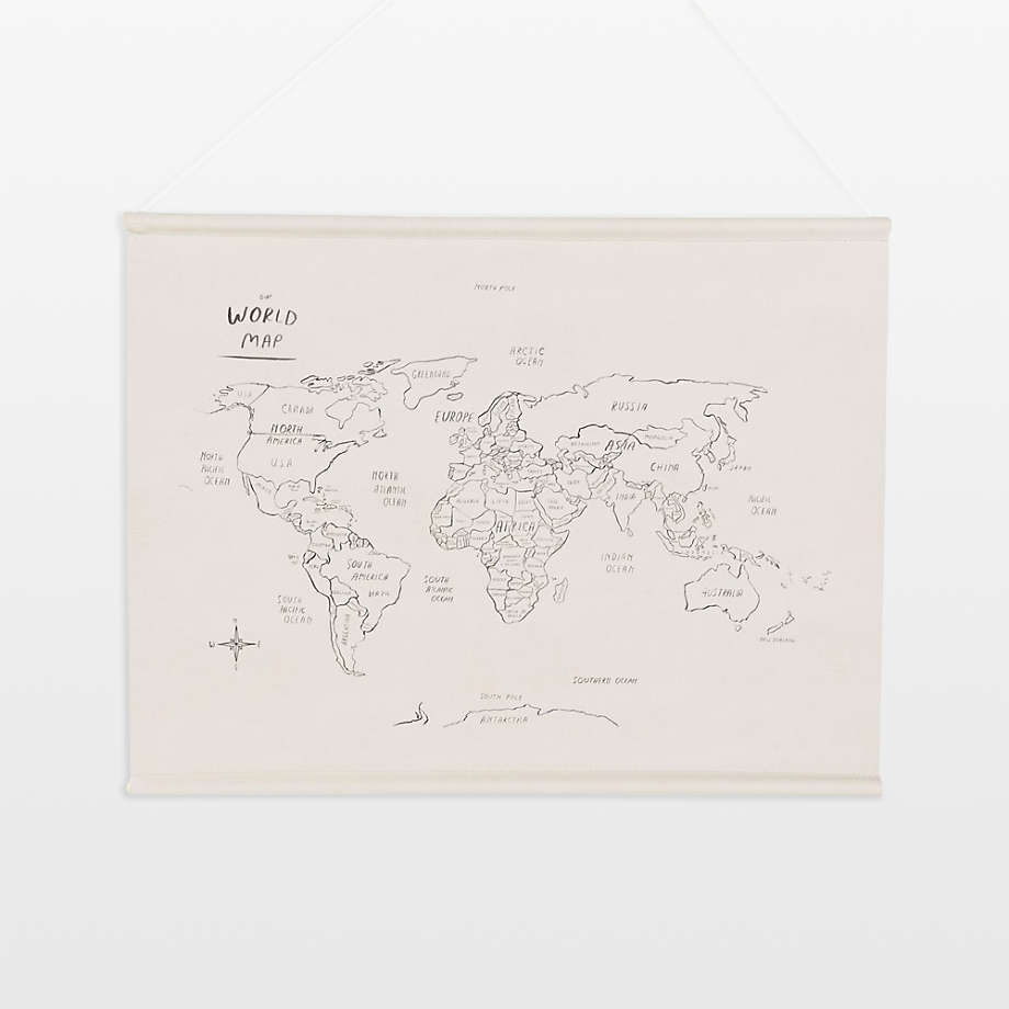 Gathre World Map Tapestry Poster | Crate & Kids