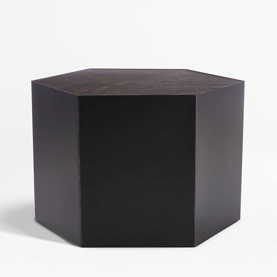 Geo Low Burnt Oak Bunching Table + Reviews | Crate & Barrel