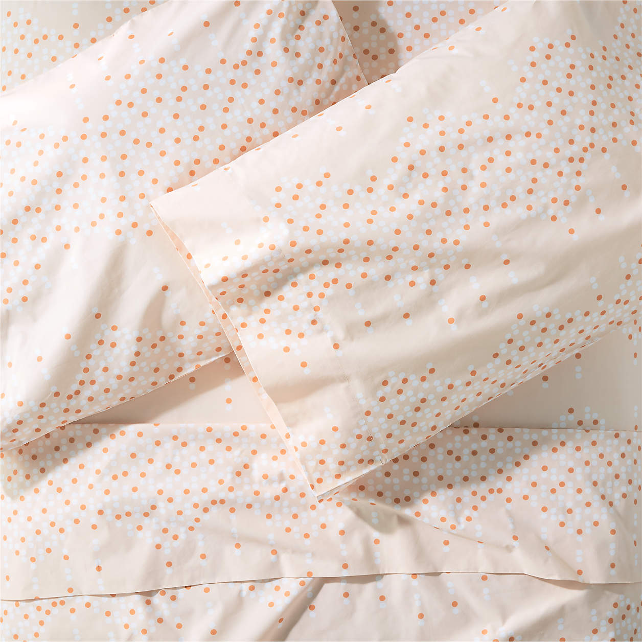 Pink Geo Pattern Organic Kids Queen Sheet Set + Reviews | Crate & Kids