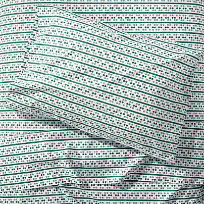 Modern Organic Patterned Teal Queen Kids Sheet Set + Reviews | Crate & Kids