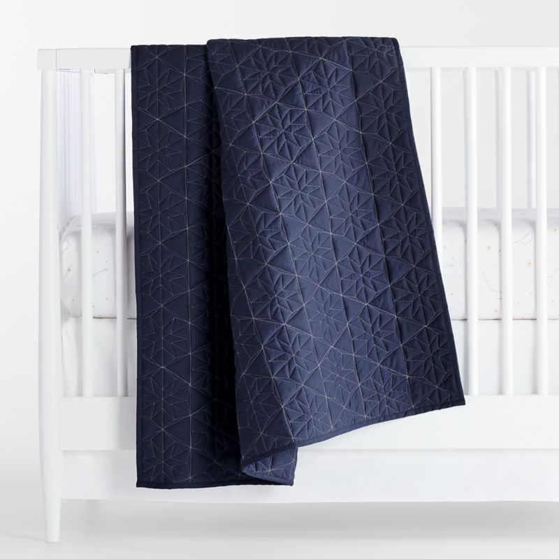 Yellow Triangle Baby Crib Bedding Set | Crate & Kids Canada