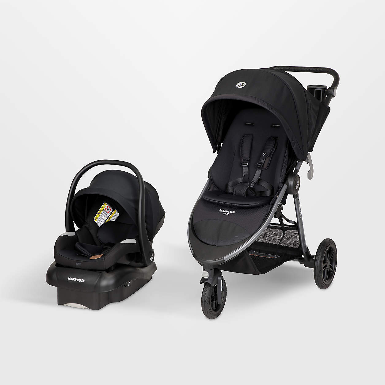 Maxi-Cosi Gia XP Luxe Midnight Black 3-Wheel Stroller & Mico Luxe ...