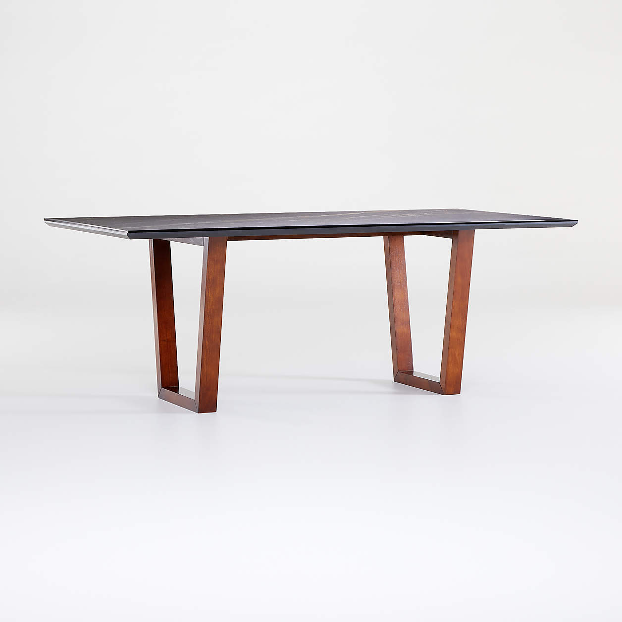 Giada 79" Black Porcelain Table + Reviews | Crate & Barrel