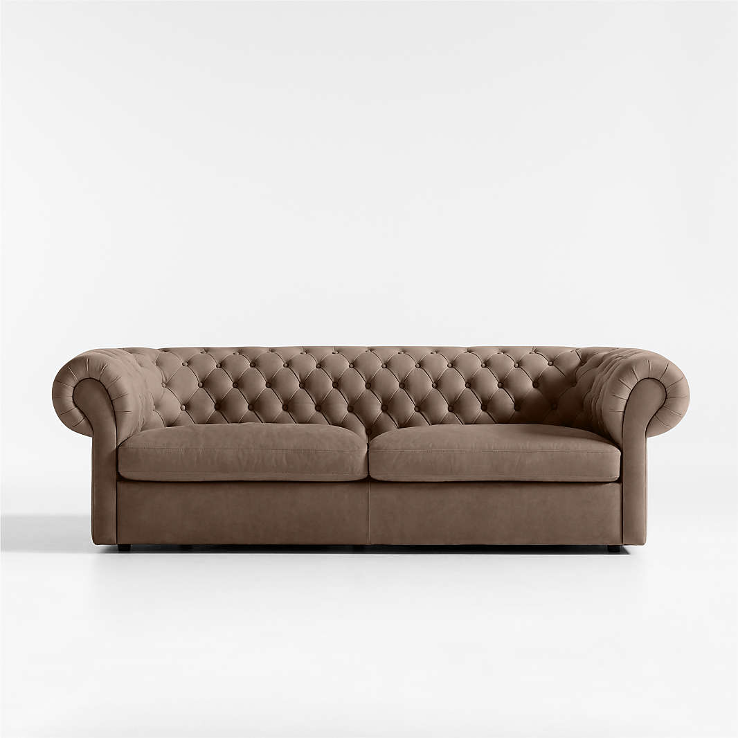 Leather Tufted Sofas | Crate & Barrel