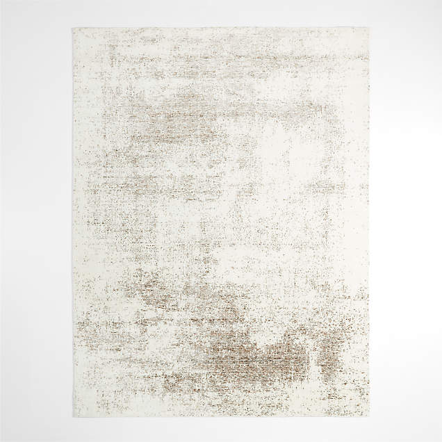 Giverny Wool and Viscose Hand-Knotted Carbon Grey Area Rug 8'x10 ...