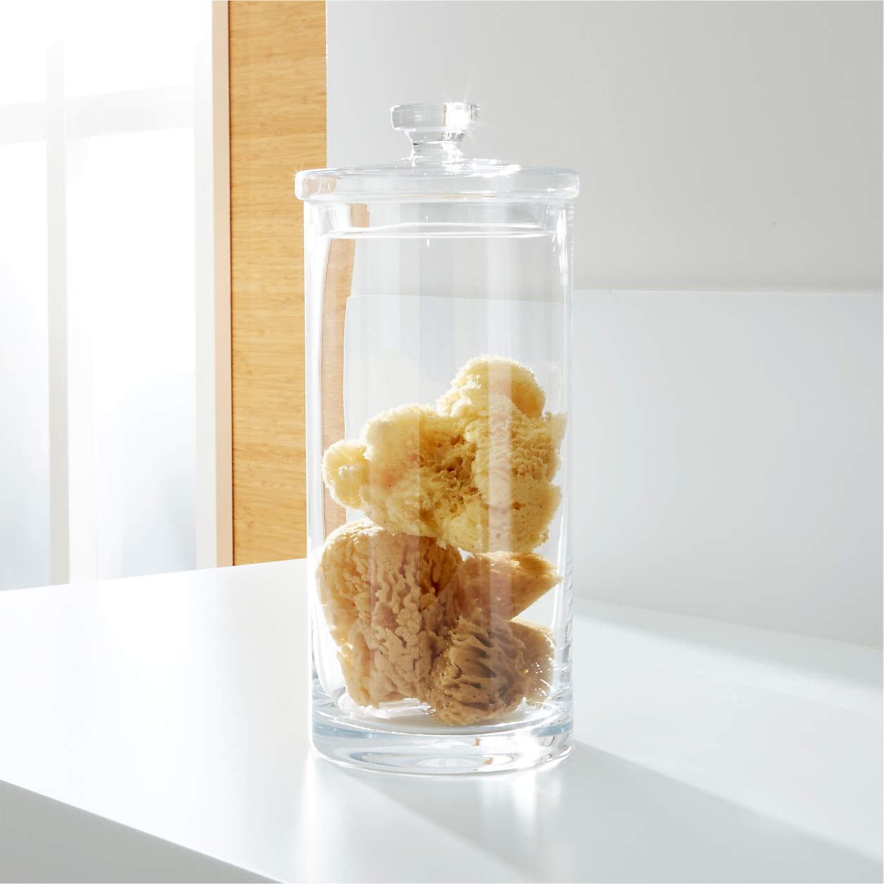 Extra Extra Large Glass Canister + Reviews | Crate & Barrel