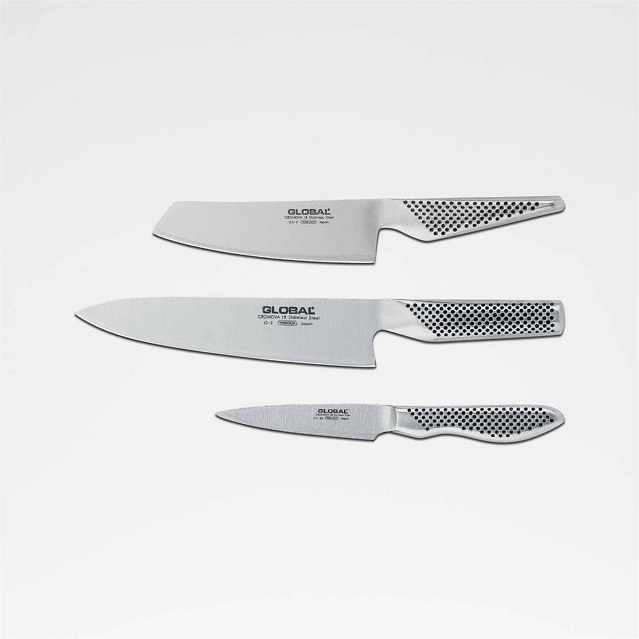 Global Classic 3-Piece Knife Set + Reviews | Crate & Barrel