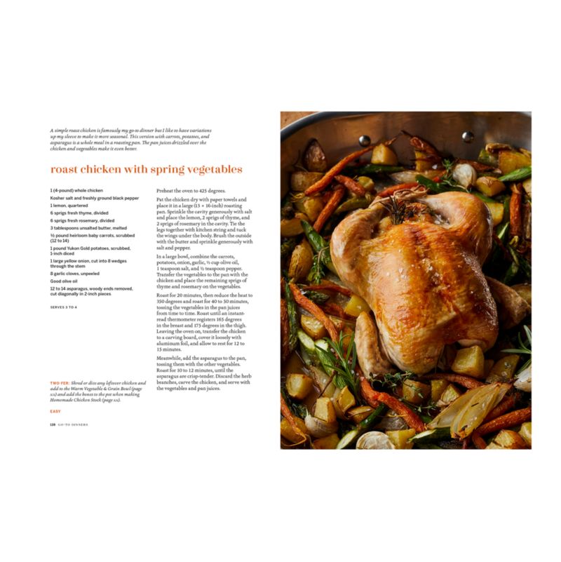 "Go-To Dinners" Cookbook by Ina Garten + Reviews | Crate & Barrel